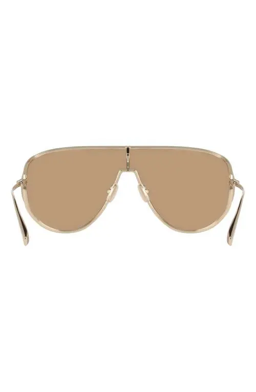 FERRAGAMO 63mm Oversize Aviator Sunglasses - Gold