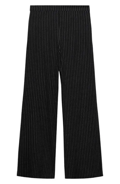 Mango Pinstripe Straight Leg Pants