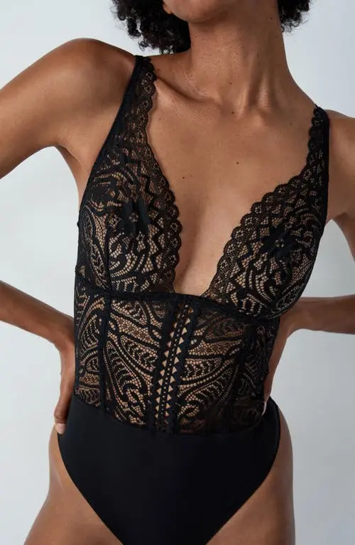 ETAM Lace & Microfiber Teddy