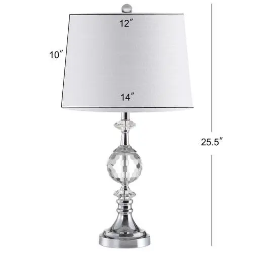 JONATHAN Y Channing 25.5" Led Crystal/metal Table Lamp