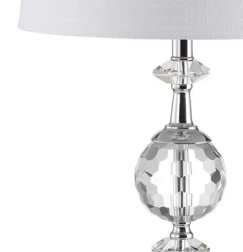 JONATHAN Y Channing 25.5" Led Crystal/metal Table Lamp