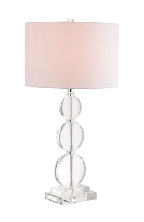 JONATHAN Y Paisley 29.5" Crystal Led Table Lamp - Clear