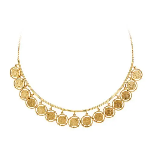 DHWANI BANSAL Inka Collar Necklace - Gold Plated