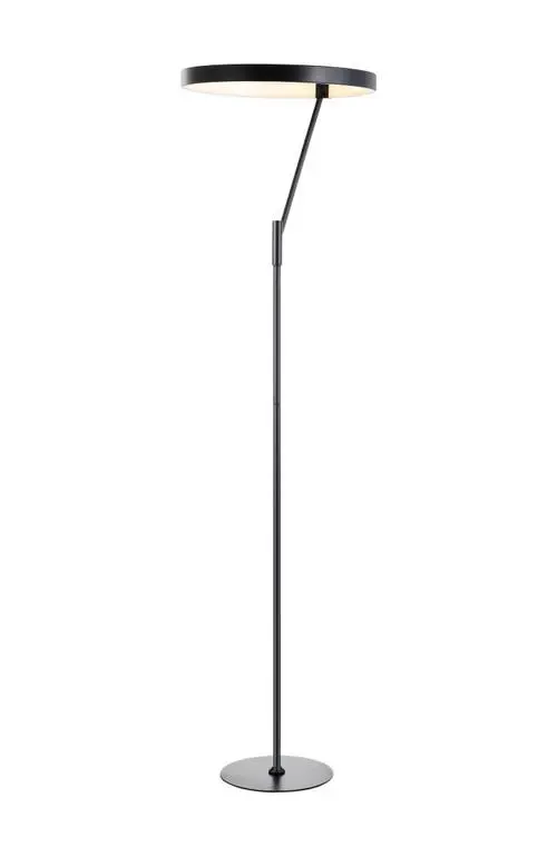 JONATHAN Y Owen 66.7" Integrated Led Metal Floor Lamp - Black