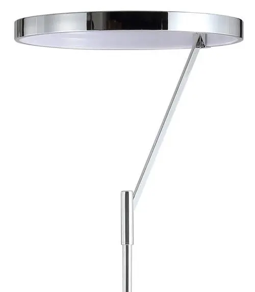 JONATHAN Y Owen 66.7" Integrated Led Metal Floor Lamp - Chrome