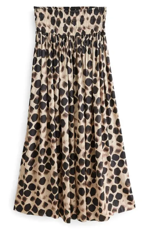 NEXT Satin Printed Pleat Maxi Skirt