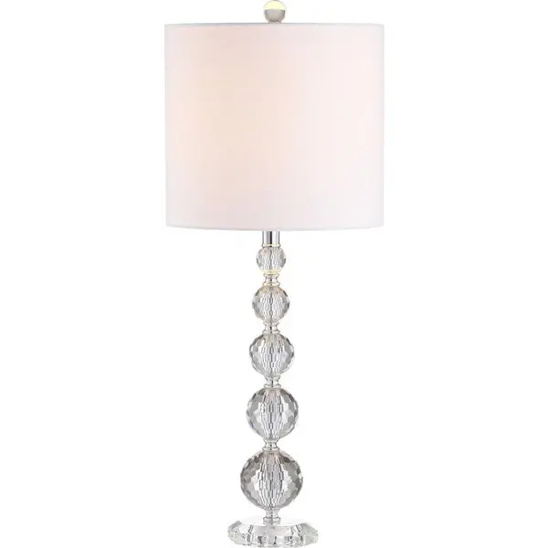 JONATHAN Y Nala 28.5" Crystal Led Table Lamp - Clear