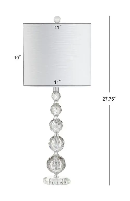 JONATHAN Y Nala 28.5" Crystal Led Table Lamp