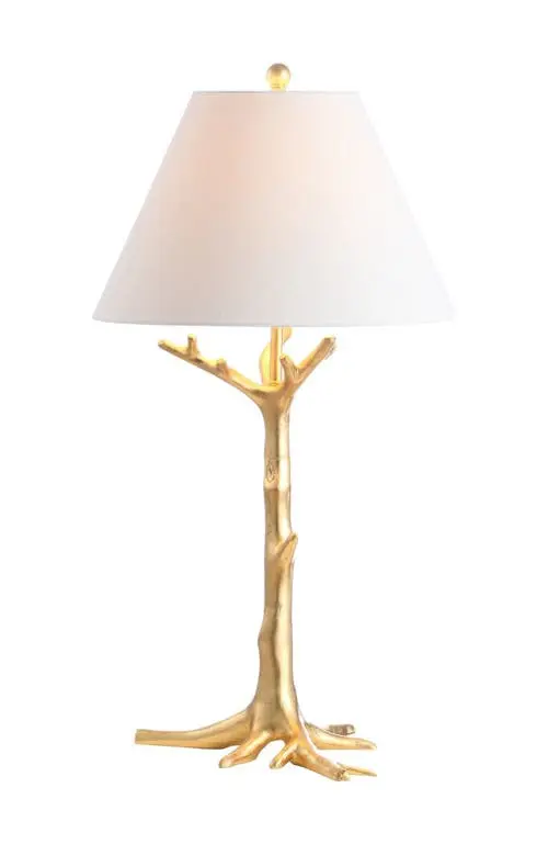 JONATHAN Y Galen 33.5" Resin Led Table Lamp - Gold Leaf