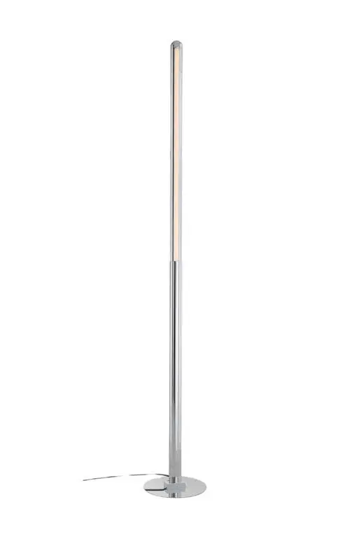 JONATHAN Y Roxanna 68" Integrated Led Metal Floor Lamp - Chrome