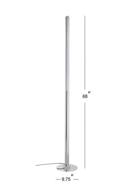 JONATHAN Y Roxanna 68" Integrated Led Metal Floor Lamp