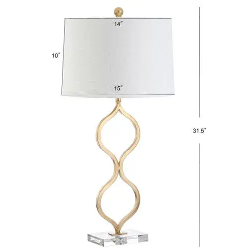 JONATHAN Y Levi 31.5" Metal/crystal Led Table Lamp