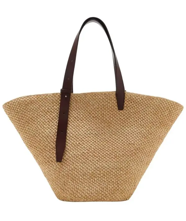 Lié Studio The Bianca Large Raffia Tote Bag - Brown