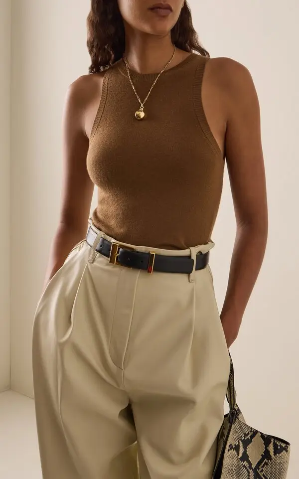 Co Cashmere Tank Top - Brown