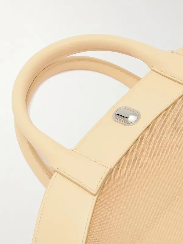 Savette Tondo Leather-trimmed Mesh Tote