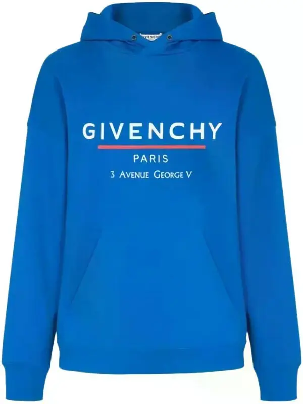 Givenchy Logo Hoodie - Blue