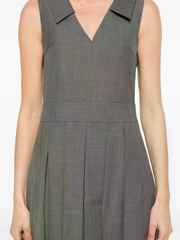 Shushu/tong Pleated Mini Dress - Grey