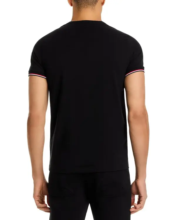 Moncler Slim Fit Short Sleeve Tee - Black
