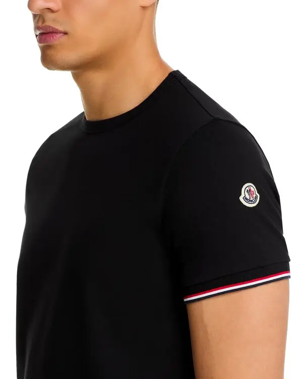 Moncler Slim Fit Short Sleeve Tee - Black