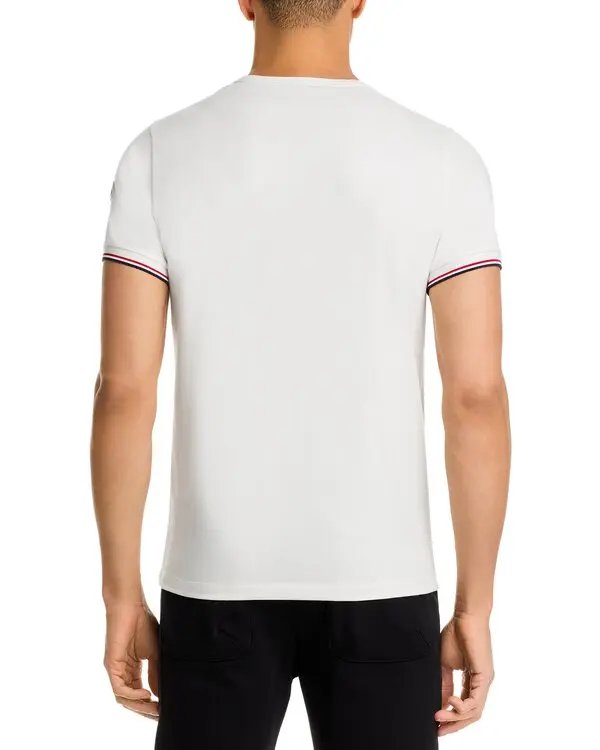 Moncler Slim Fit Short Sleeve Tee - Ivory