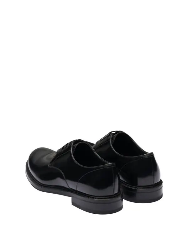 Prada Brushed Leather Lace-up Shoes
