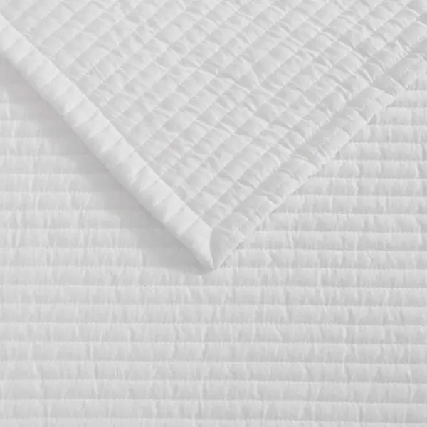 Vera Wang Cotton Voile 3 Piece Quilt Set, Queen