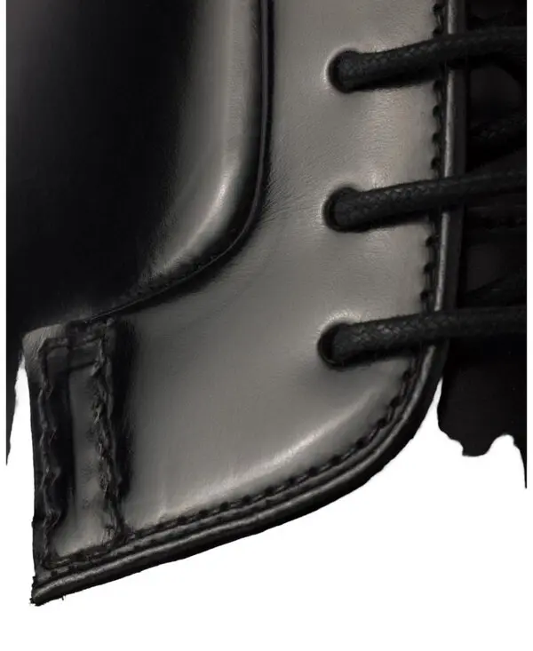 Prada Brushed Leather Lace-up Shoes