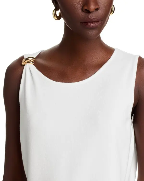 SIONI Embellished Top - Eggshell