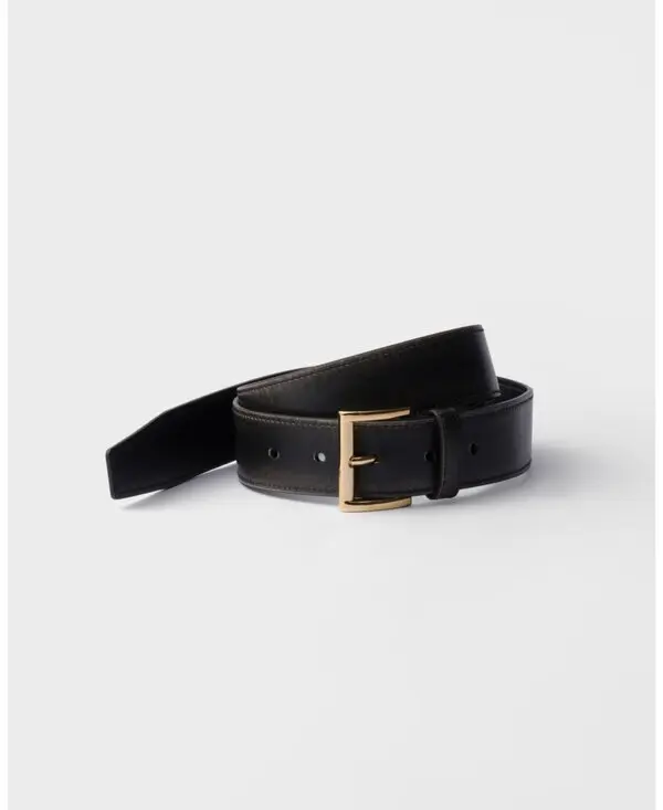 Prada Leather Belt - Black