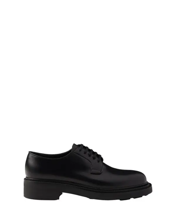 Prada Brushed Leather Derby Shoes