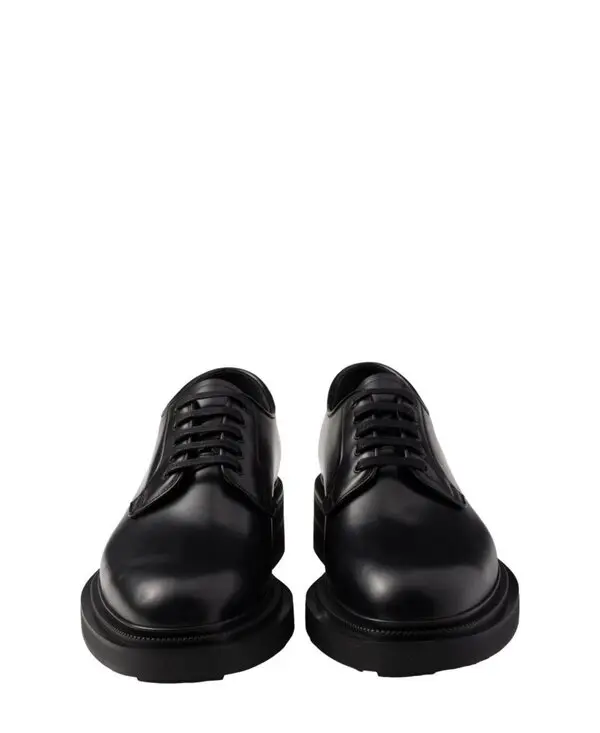 Prada Brushed Leather Derby Shoes