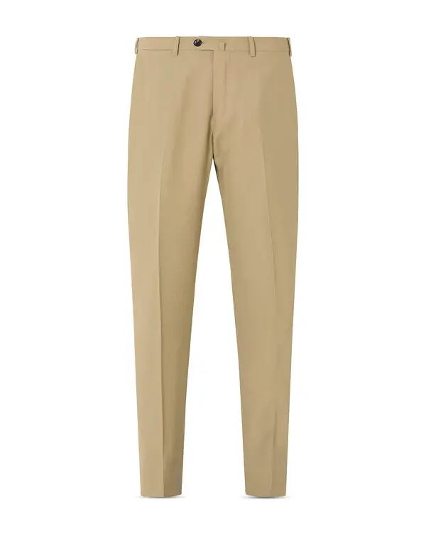 Emporio Armani Flat Front Trousers - Tan