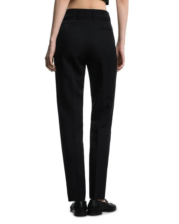 Emporio Armani Linen Straight Leg Trousers