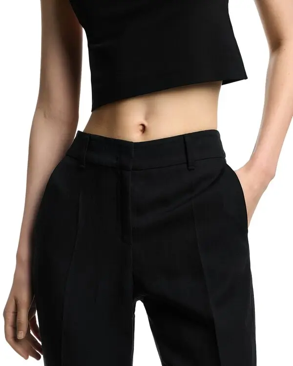 Emporio Armani Linen Straight Leg Trousers