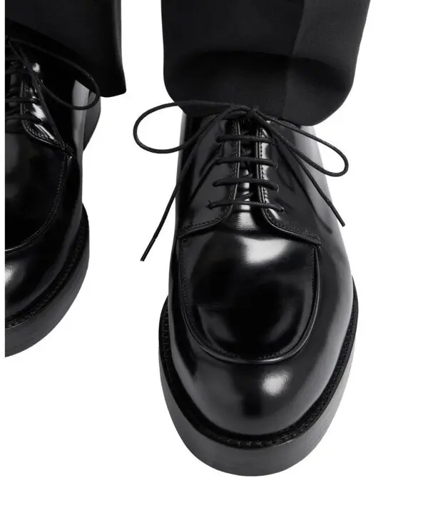 Prada Brushed Leather Derby Shoes