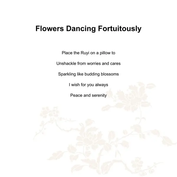 LIULI Flowers Dancing Fortuitously