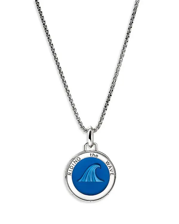 John Hardy Sterling Modern Talisman Enamel Pendant Necklace - Silver