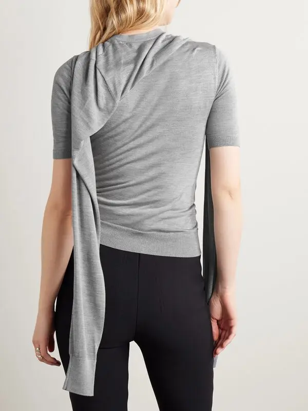Acne Studios Layered Silk-jersey Top