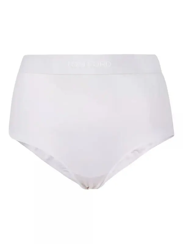 TOM FORD Logo-print Briefs - White