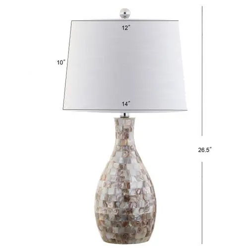 JONATHAN Y Verna 26.5" Seashell Led Table Lamp