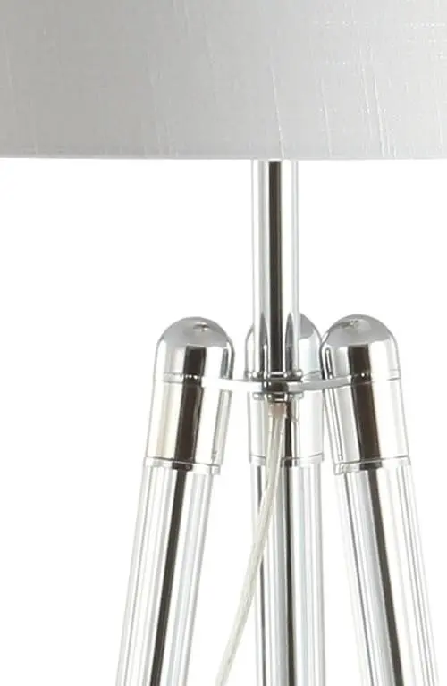 JONATHAN Y Arliss 60" Surveyor's Tripod Metal/crystal Led Floor Lamp