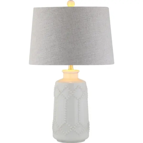 JONATHAN Y Alice 26" Ceramic Led Table Lamp - Cream