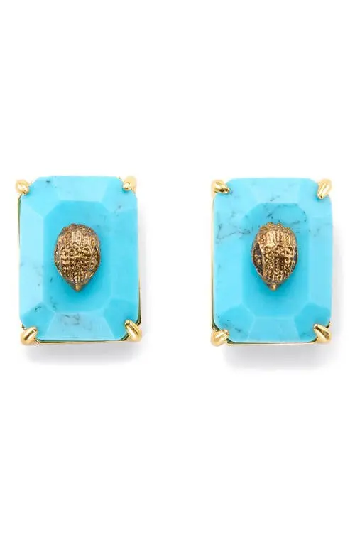 Kurt Geiger Eagle Head Stud Earrings - Turquoise