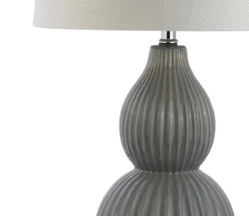 JONATHAN Y Thatcher 28.25" Contemporary Transitional Ceramic Led Table Lamp - Gray