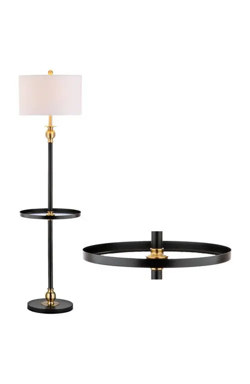 JONATHAN Y Evans 61" Metal Led End Table Floor Lamp