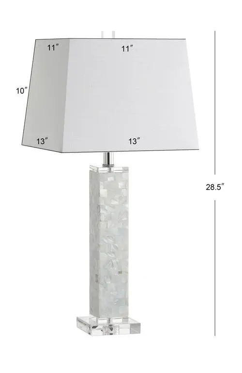 JONATHAN Y Noelle 28.5" Seashell Led Table Lamp