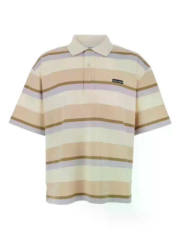 Maison Kitsuné Striped Polo Shirt