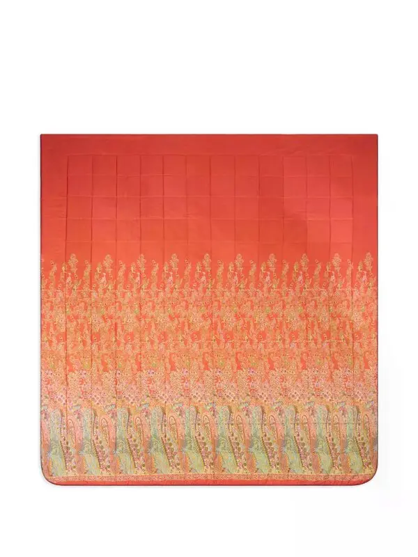 Etro Paisley-print Quilt - Orange