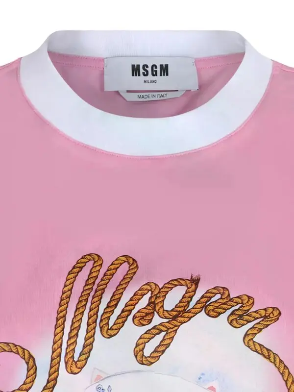 MSGM Cat-print T-shirt