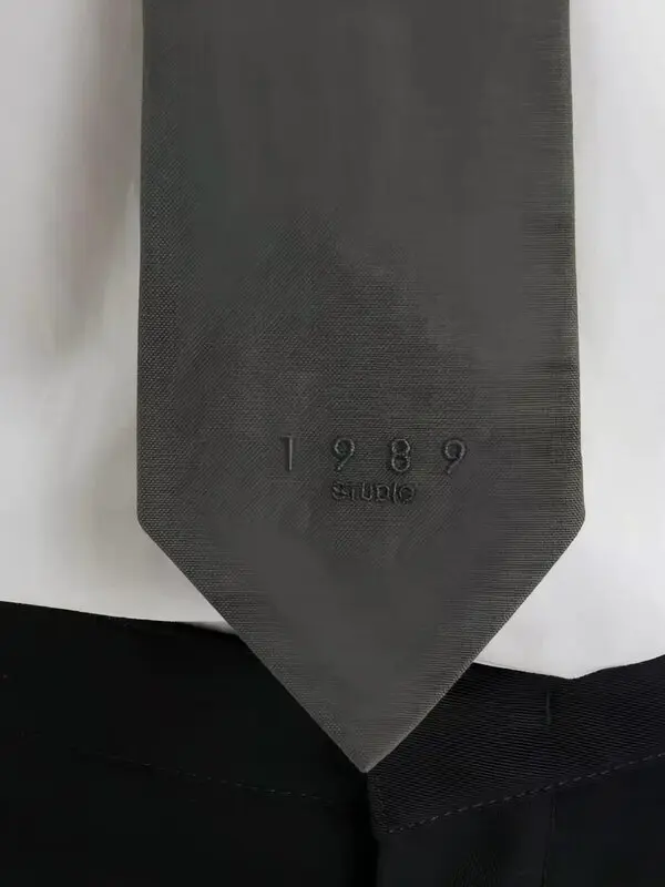 1989 STUDIO Woven Neck Tie - Grey